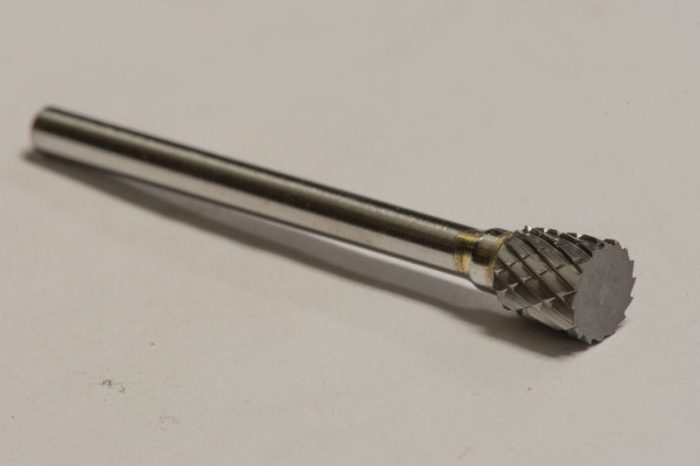 1/4" Carbide Burrs on 1/8" Steel Shank High Quality Tools Made in USA